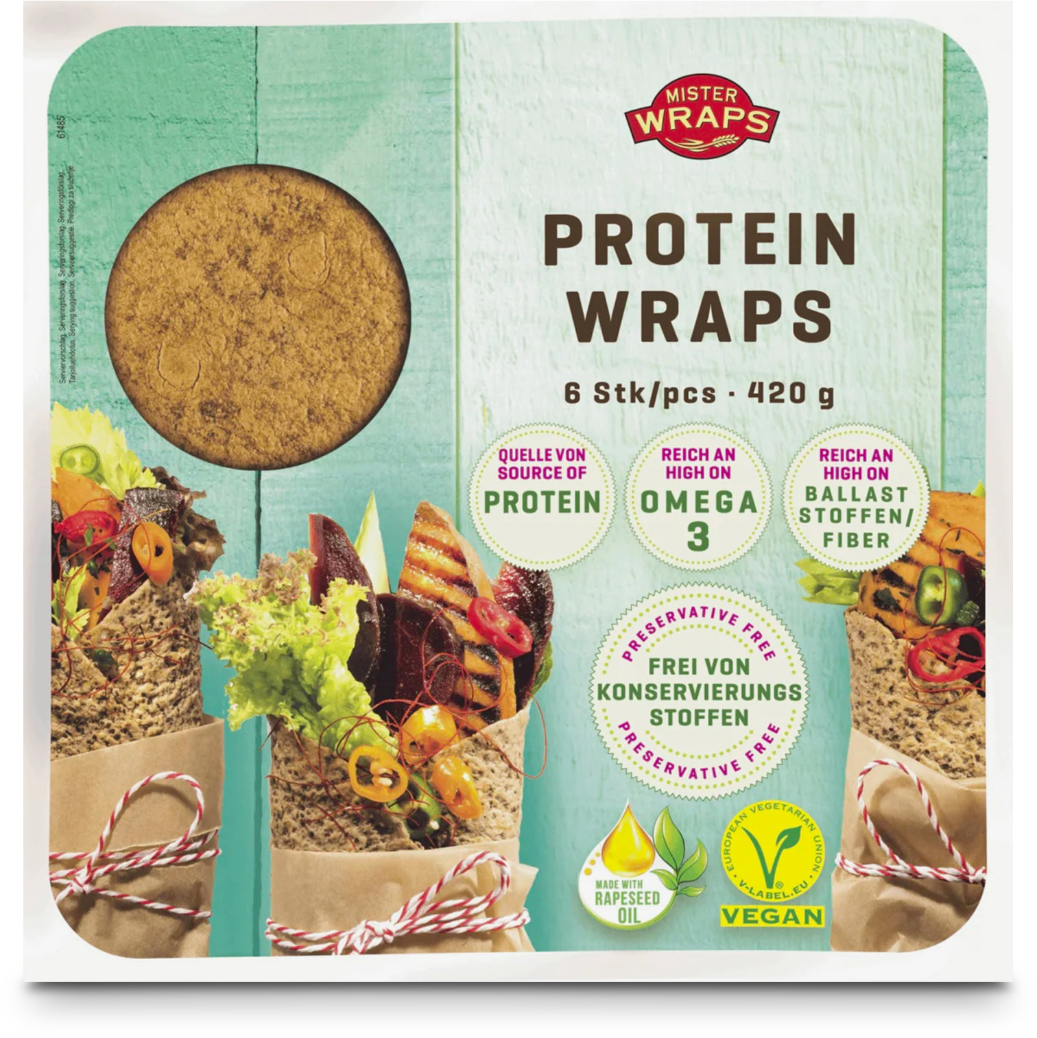 Mister Wraps Protein Wraps 6er 25cm