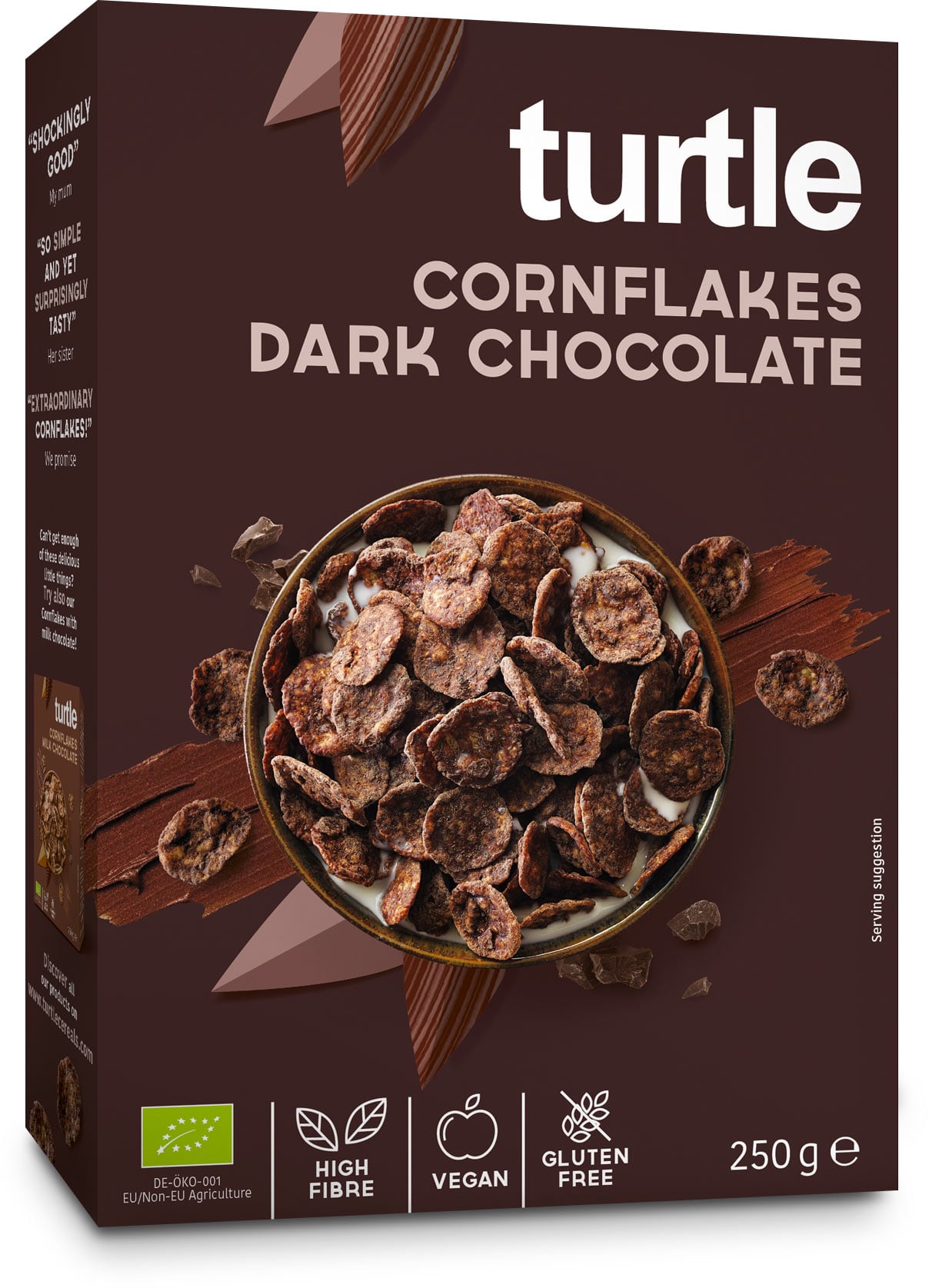 Turtle BIO Schoko Cornflakes Dunkel glutenfrei