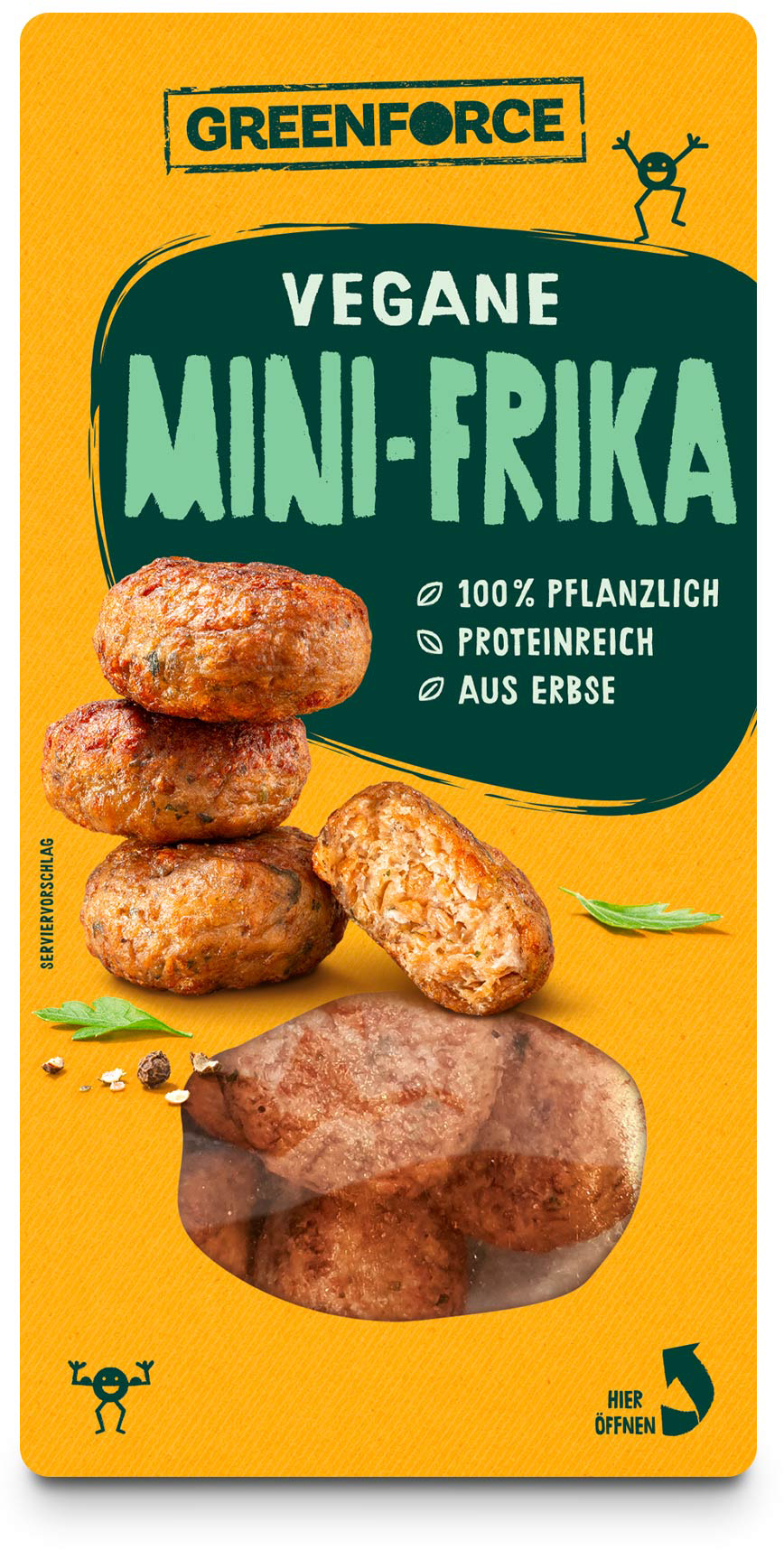 GREENFORCE Frische Mini-Frikadellen Art VEGAN