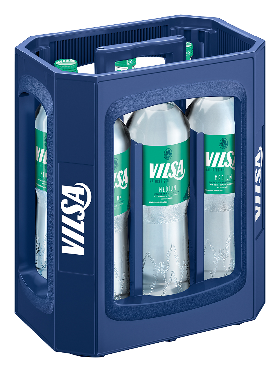 Vilsa BIO Medium Kiste 6x1 l Glas (MEHRWEG)