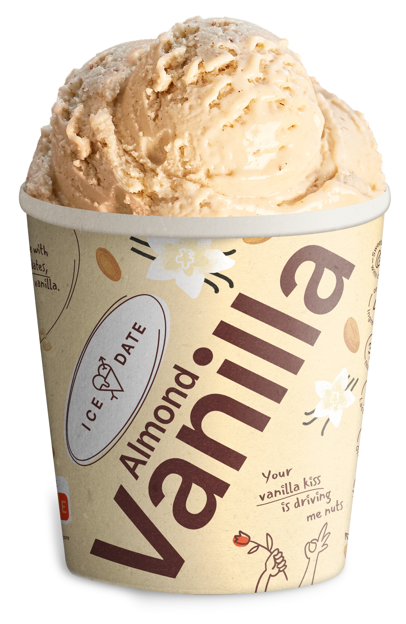 iceDate BIO Almond-Vanilla-Eis