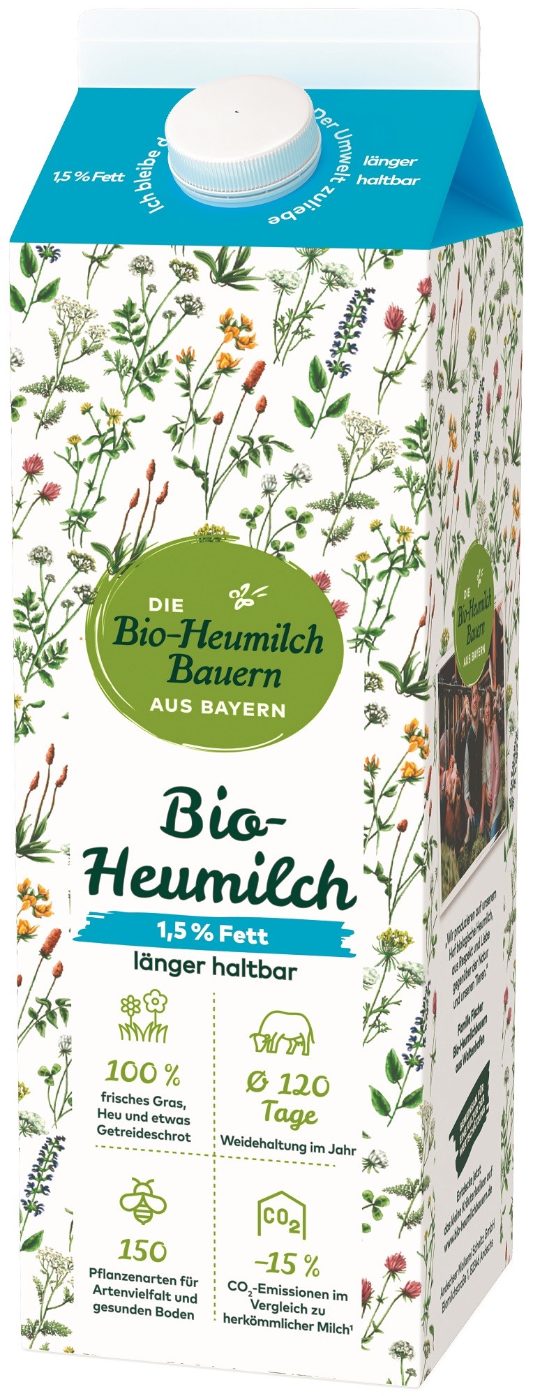 Andechser BIO-Heumilch 1,5% länger haltbar
