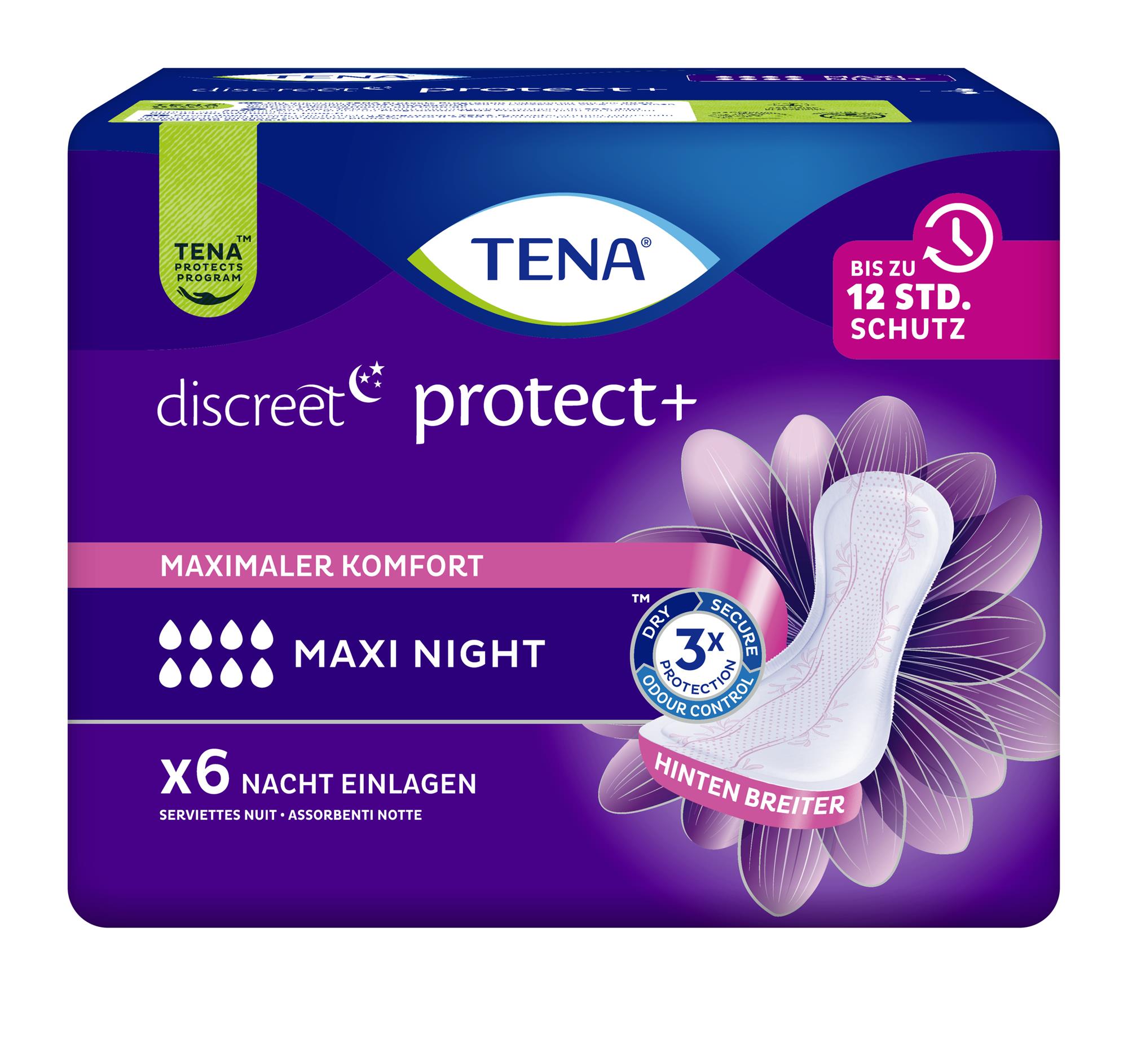 Tena Discreet Maxi Night